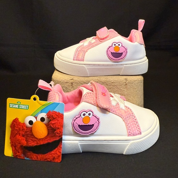 Sesame Street | Shoes | Nwt Sesame Street Pink And White Elmo Sneakers ...